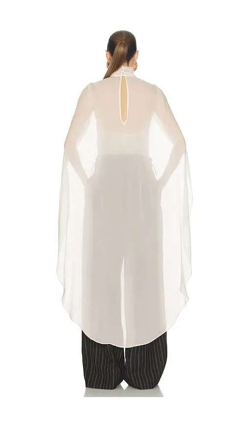 HELSA Georgette Cape Top