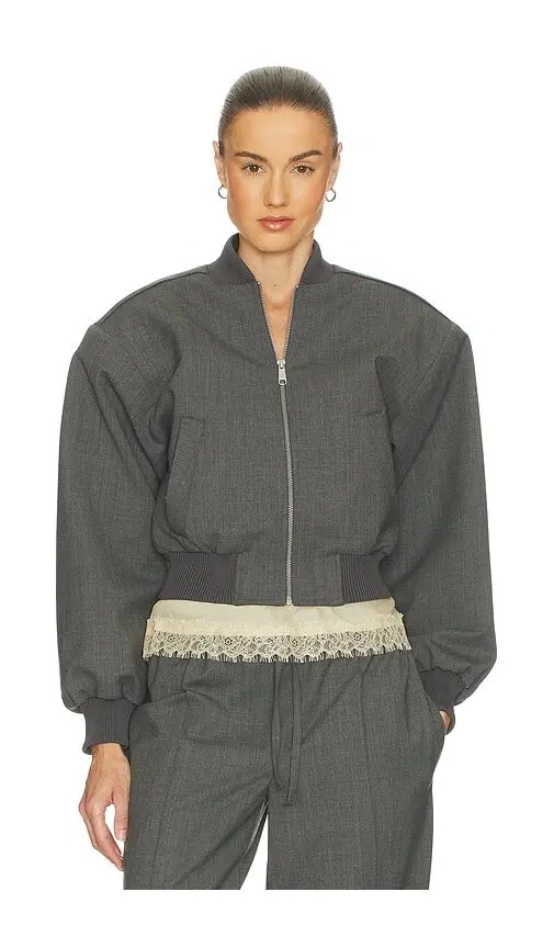 HELSA Wool Blend Bomber Jacket