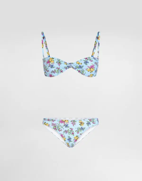 Dolce & Gabbana Small Floral Print Bikini - Multicolor