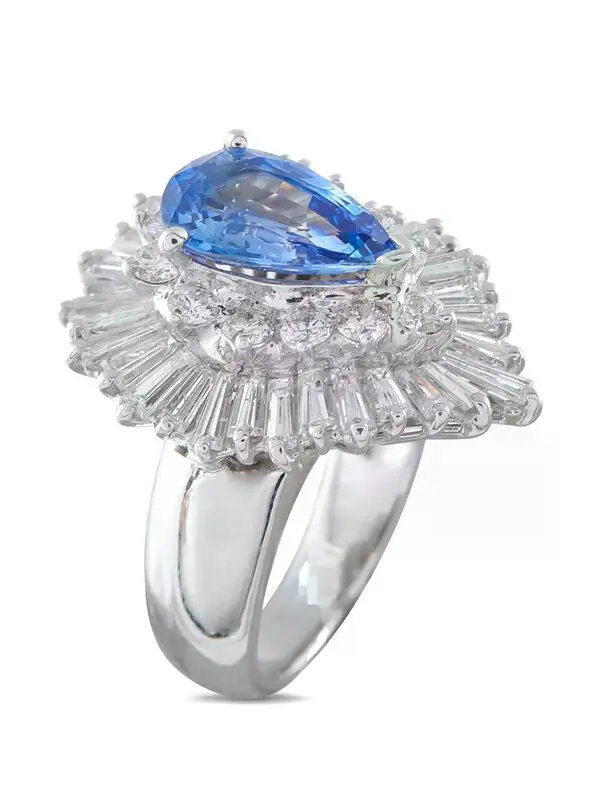 LB EXCLUSIVE Embellished Diamond And Sapphire Ring