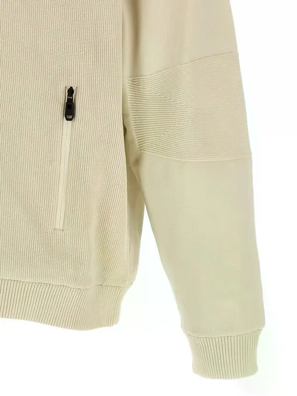 BOSS Ribbed Zip-up Bomber Jacket