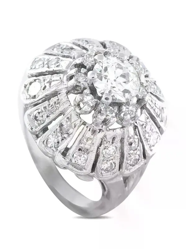 LB EXCLUSIVE Embellished Diamond Ring - Silver