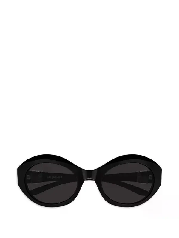Balenciaga Oval-frame Sunglasses - Black
