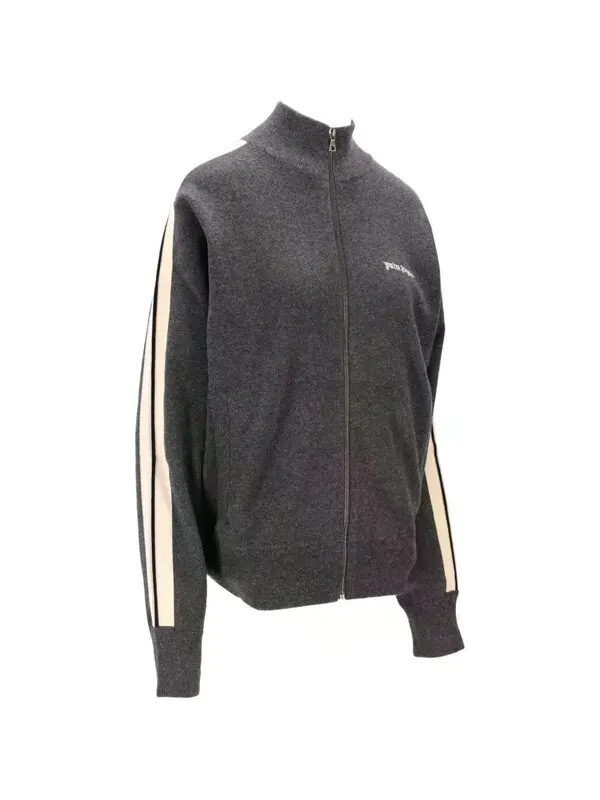 Palm Angels Logo Stripe Track Jacket - Grey
