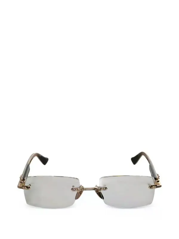 Chrome Hearts Rimless Glasses - Gold