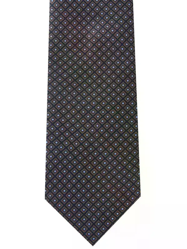 Corneliani Patterned Neck Tie - Brown