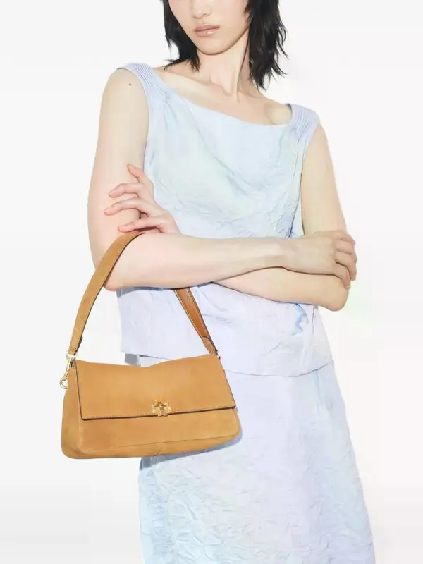 Tory Burch Small Charlie Suede Shoulder Bag