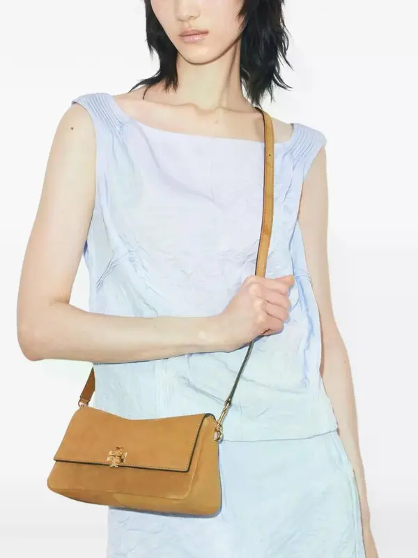Tory Burch Small Charlie Suede Shoulder Bag