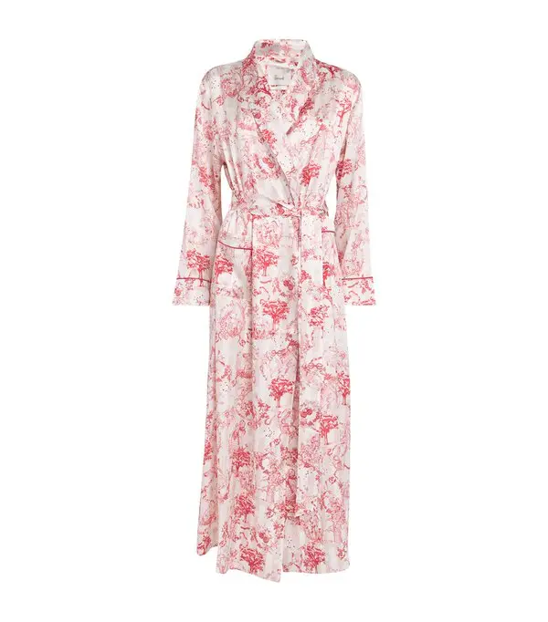 Harrods Silk Toile Robe