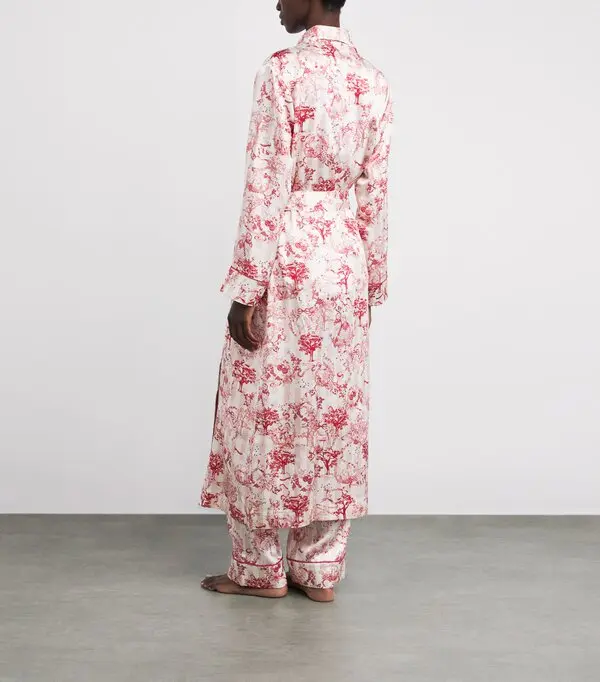 Harrods Silk Toile Robe