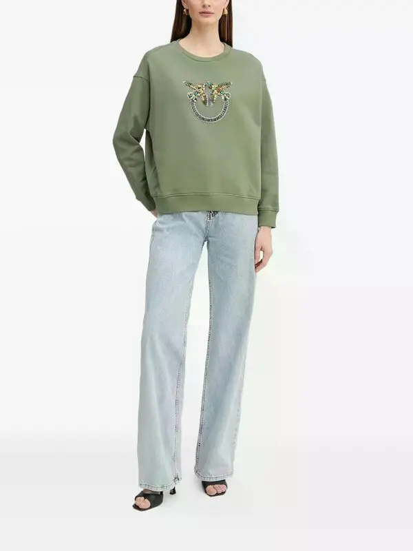 Pinko Beaded-logo Sweatshirt