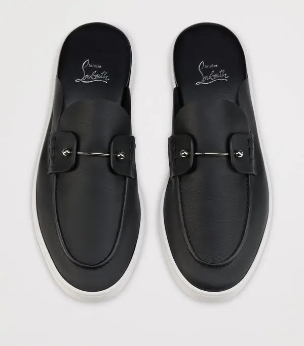 CHRISTIAN LOUBOUTIN Chanme Leather Slides
