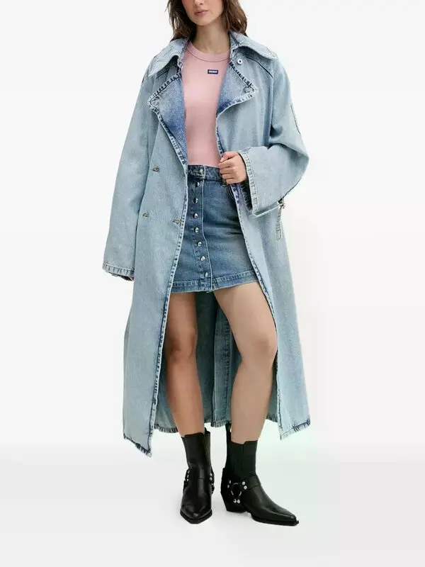 Hugo Belted Denim Coat