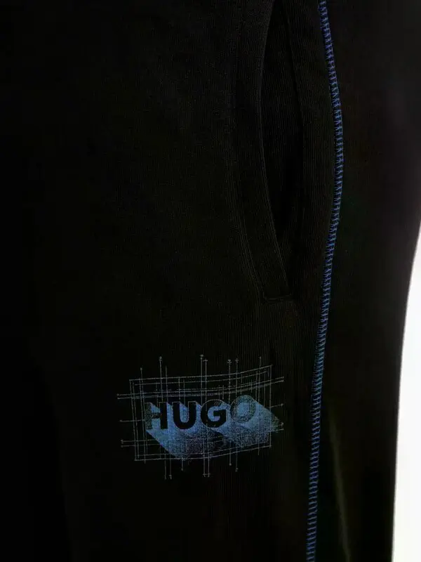 Hugo Drawstring Logo Trousers