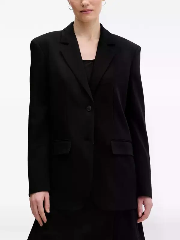 Hugo Areota Buttoned Blazer - Black