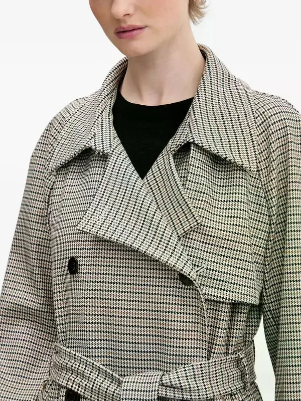 Hugo Mesilla Double-breasted Checked Coat