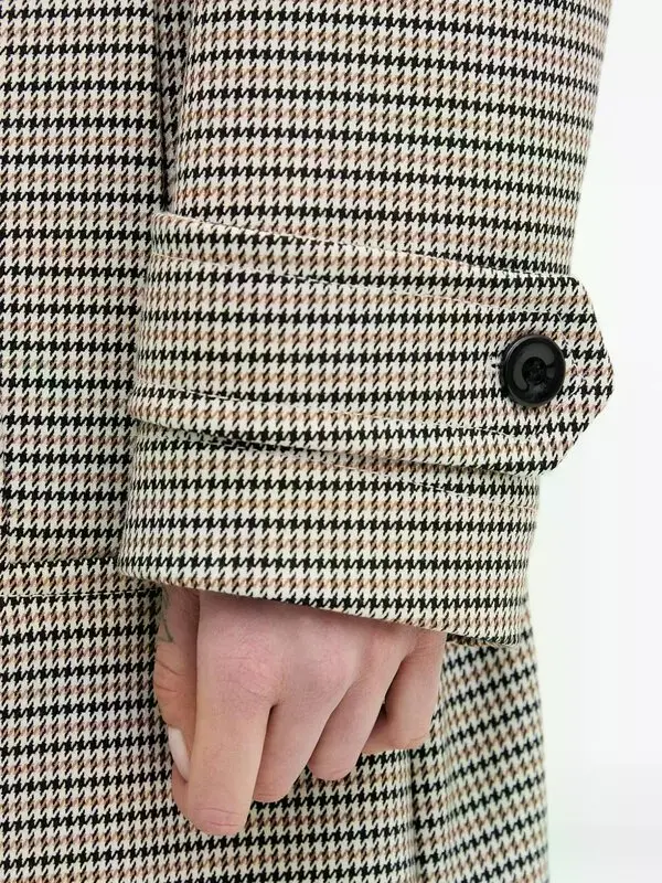 Hugo Mesilla Double-breasted Checked Coat