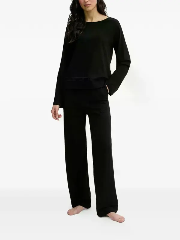 Hugo Logo-detail Pajama Set - Black