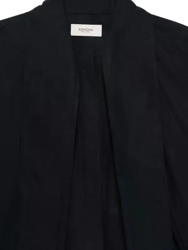 Agnona Buttoned Tie-detail Shirt