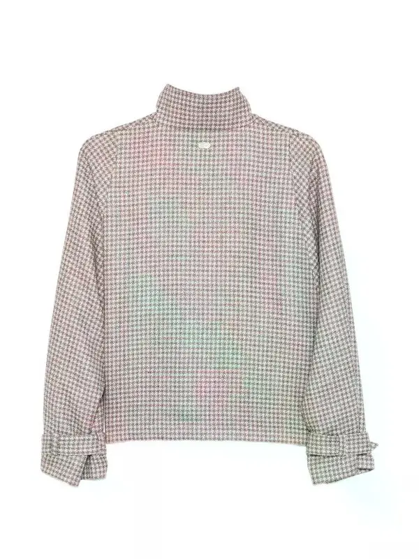 Agnona Houndstooth Pocket Jacket