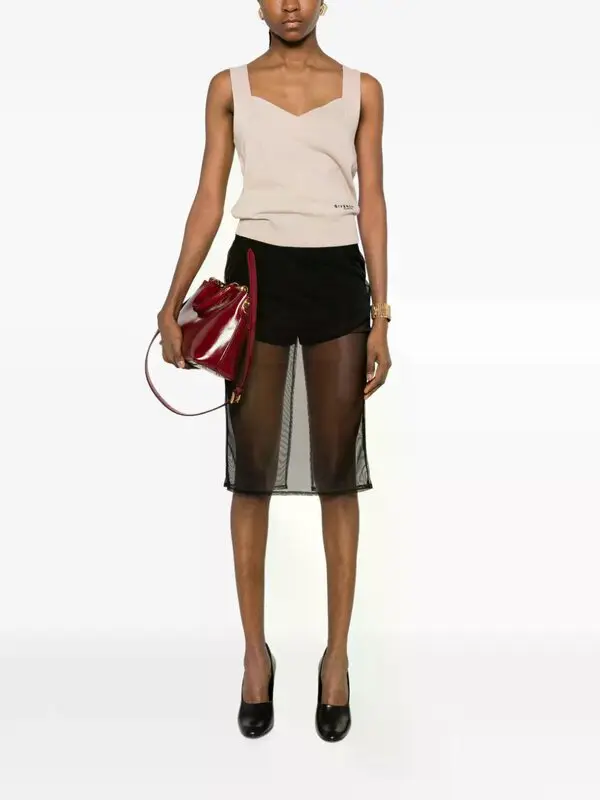 Givenchy Knit V-neck Top - Neutrals