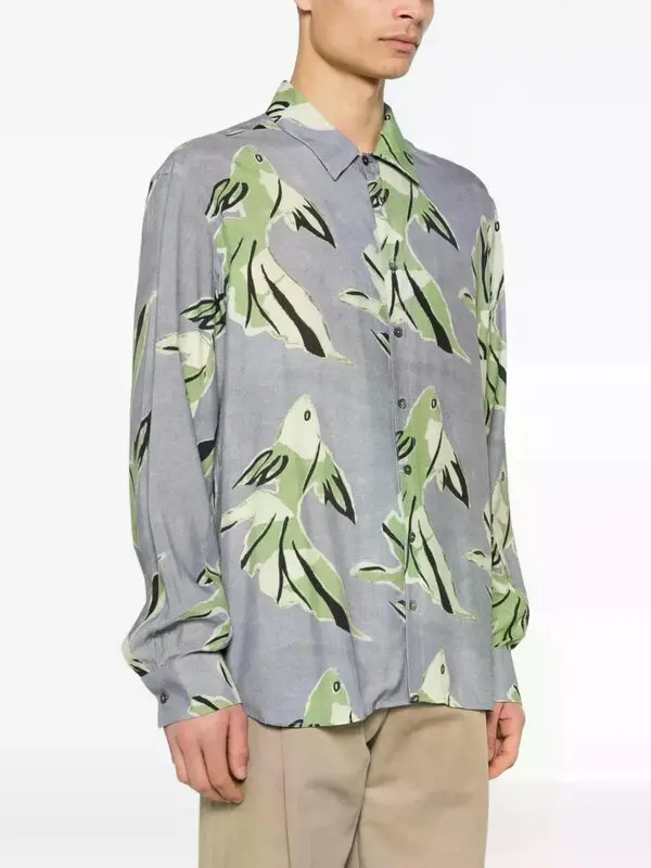 Paul Smith Print Buttoned Shirt