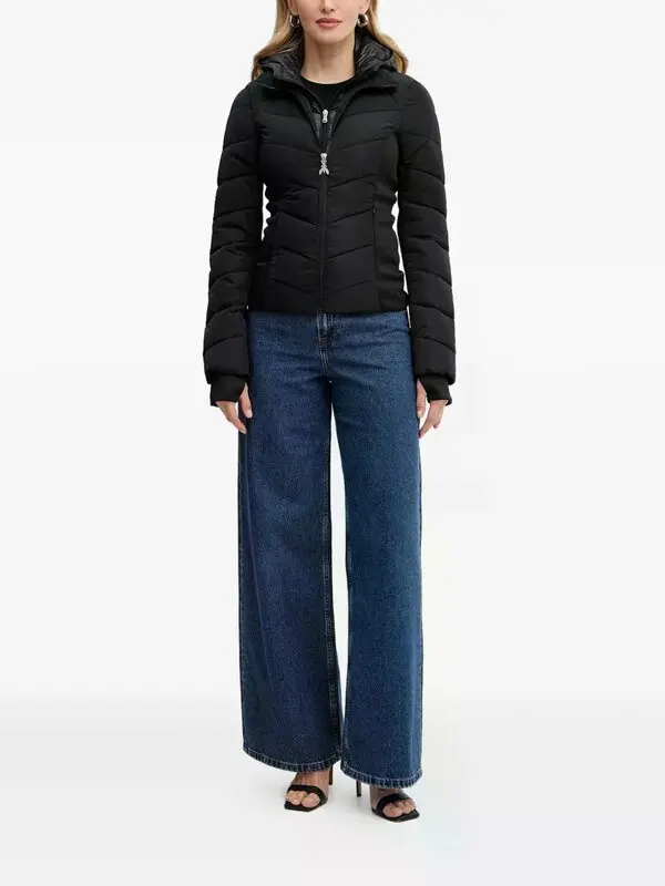 Patrizia Pepe Hooded Zipped Jacket