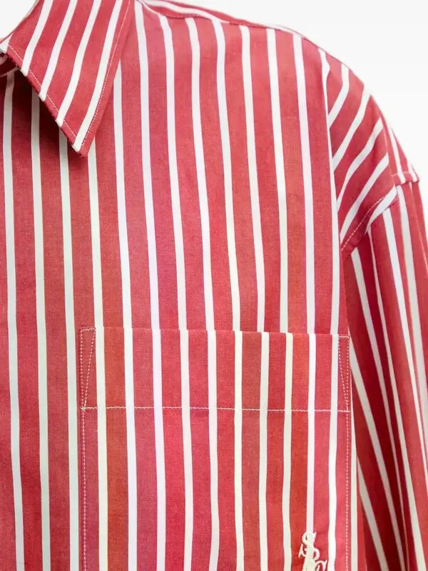 SPORTY & RICH Striped Pocket Shirt