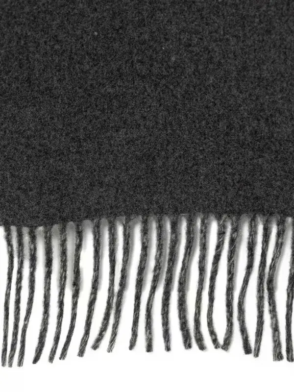 Sporty & Rich Fringed Scarf - Grey