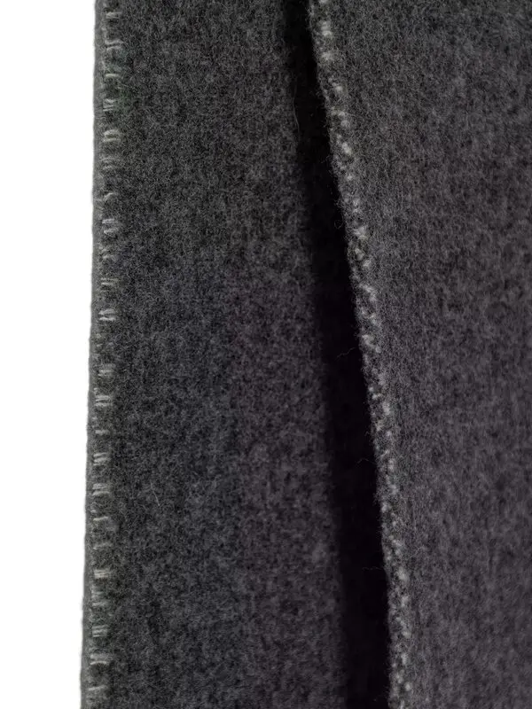 Sporty & Rich Fringed Scarf - Grey