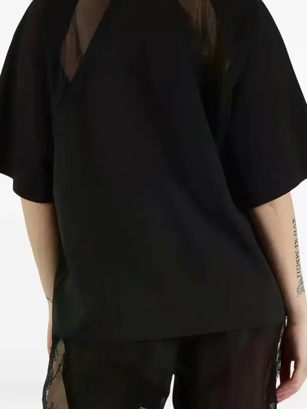 Pinko Mesh-panel T-shirt