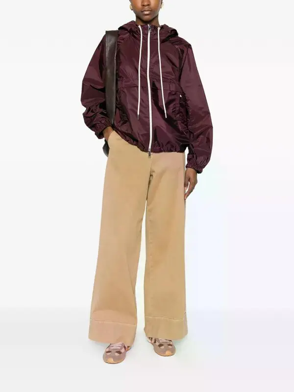 Moncler Coquelicot Hooded Zip Jacket
