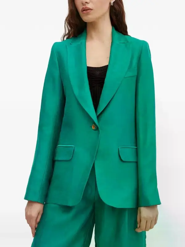 LA PETITE FRANÇAISE Voyante Button Blazer
