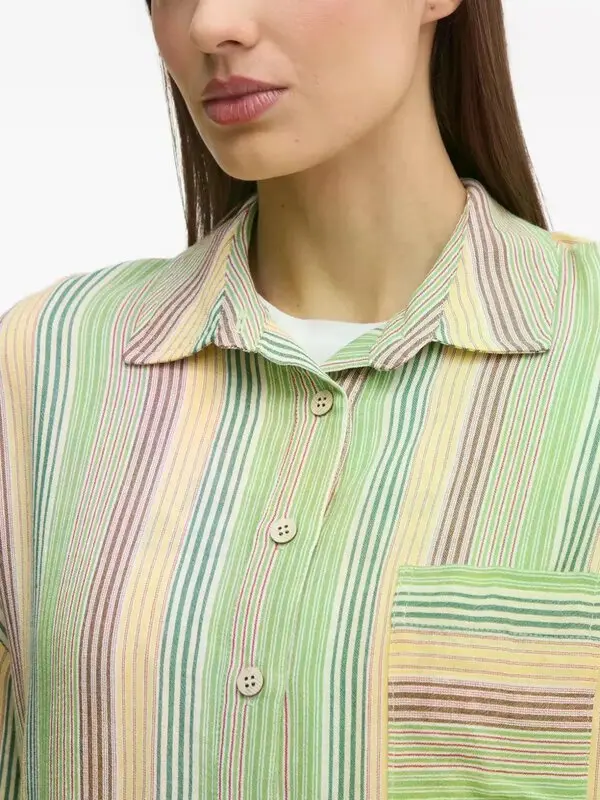 LA PETITE FRANÇAISE Charlene Striped Button-up Shirt