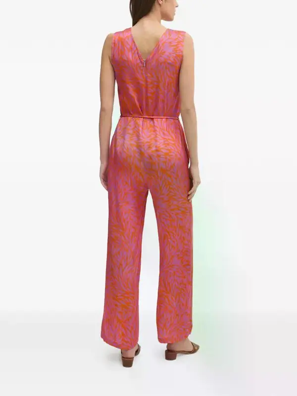 LA PETITE FRANÇAISE Colette V-neck Floral-print Jumpsuit