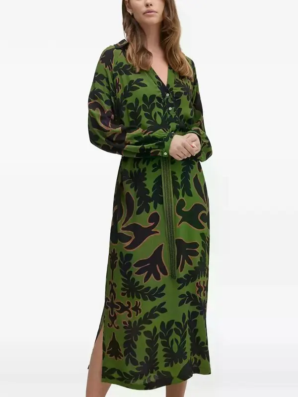 LA PETITE FRANÇAISE Floral Belted Maxi Dress