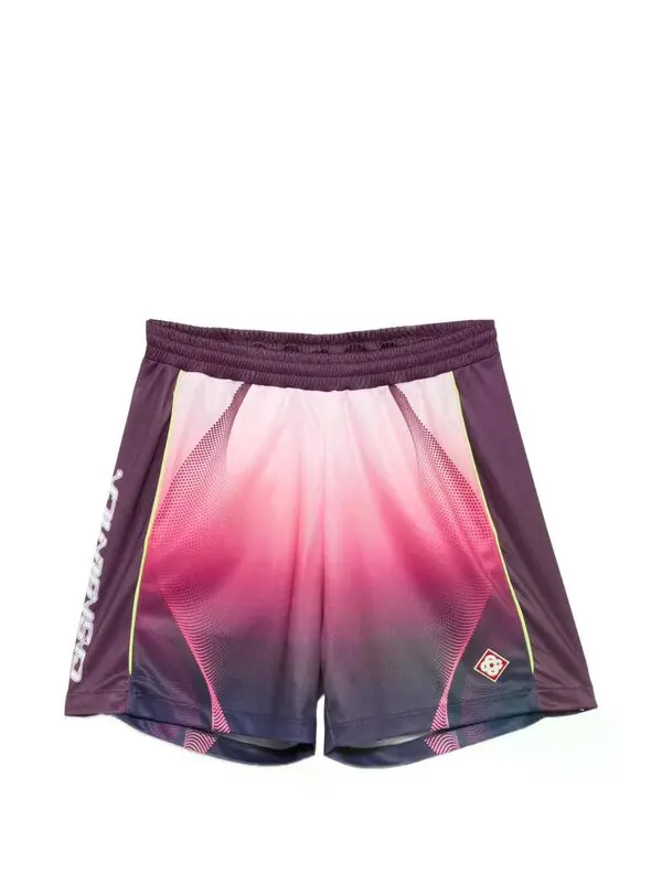 Casablanca Aubergine Gradient Shorts - Pink