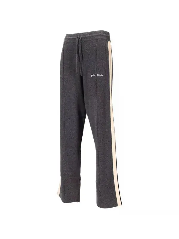 Palm Angels Logo Stripe Knit Trousers