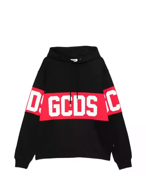 Gcds Logo-stripe Hoodie