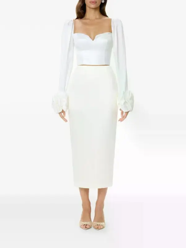 POST MERIDIEM Slit Midi Skirt