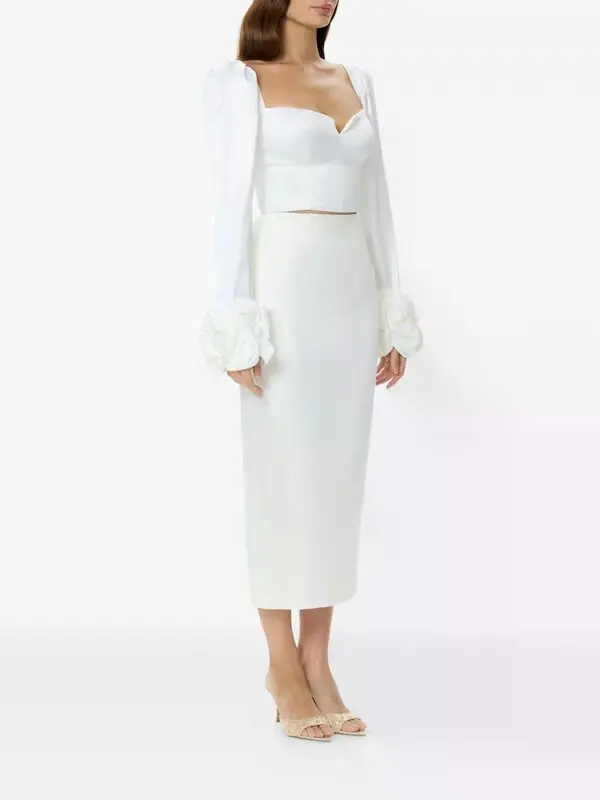 POST MERIDIEM Slit Midi Skirt