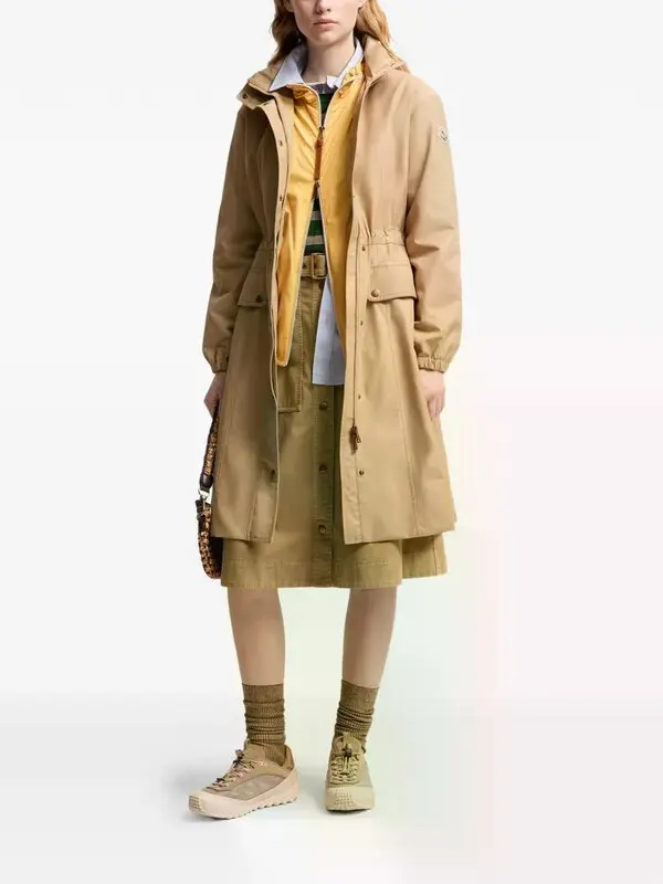 Moncler Rhododendron Hooded Parka - Neutrals