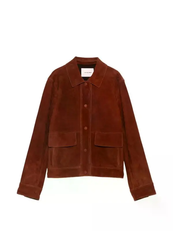 YVES SALOMON Flap-pocket Jacket - Brown