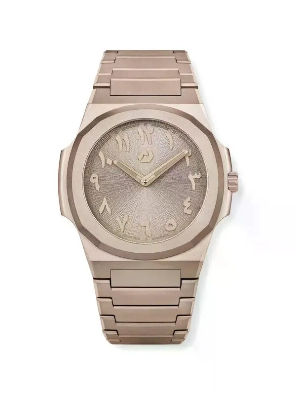 NUNCIER Guilloche Gold 38mm Watch - Neutrals