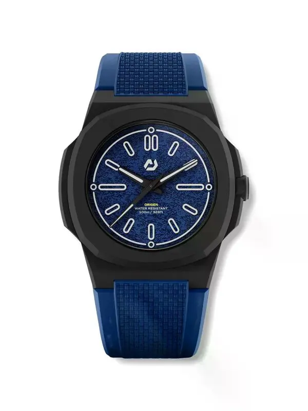NUNCIER Dawn Carbon Tech 40.5mm Watch - Blue