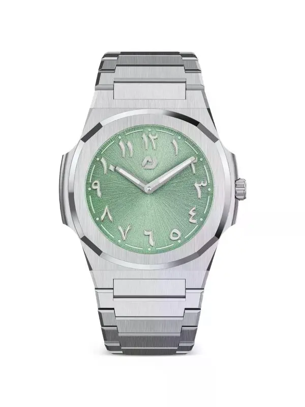 NUNCIER Ms Matcha Steel Guilloche 38mm Watch - Green