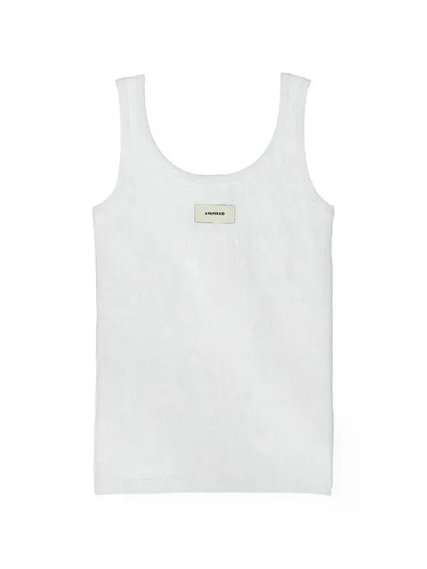 A PAPER KID Ribbed Tank Top