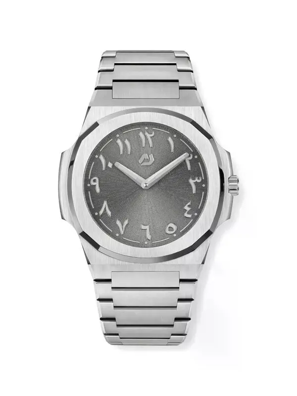 NUNCIER Sand Stainless Steel Guilloche 38mm Watch - Grey