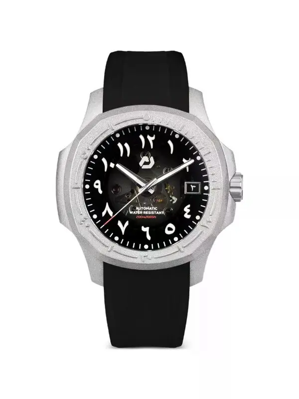 NUNCIER N200 Titanium Gray 40.5mm Watch - Black