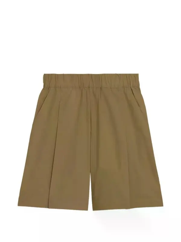 A PAPER KID Poplin Shorts - Neutrals